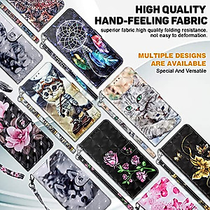 ALILANG Phone Case for Oppo A17 Case, Magnetic Stand Flip PU Leather Cover with Card Holder Protective Shockproof for Oppo A17 Wallet Case-Naughty Cat