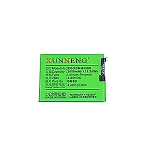 XUNNENG Battery for Xiaomi BM3B Mix 2 MDE5 Mi Mix 2S Mi Mix 2S Standard Edition Global Mi Mix 2S Standard Edition Global Dual SIM Mi Mix 2S Standard Edition Global Dual SIM TD-LTE