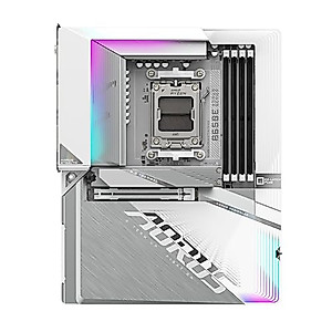 GIGABYTE B650E AORUS STEALTH ICE Motherboard - Supports AMD Ryzen 9000 CPUs- 12+2+2 phases VRM- up to 8000MHz DDR5 (OC)- 1xPCIe 5.0 M2 + 3xPCIe 4.0 M.2- Wi-Fi 7-2.5GbE LAN- USB 3.2 Gen 2x2
