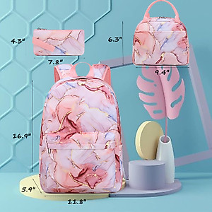 Backpack for Kids School Backpack for Boys Space Galaxy Backpack for Elementary Kids School Bag Bookbag with Lunch Bag