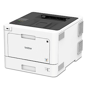 Brother Business Wireless Color Laser Printer, HL-L8360CDW, Auto 2-Sided Printing, Mobile Printing, Cloud Printing, 2.7" Color Touchscreen LCD, Ethernet, Up to 33ppm, White