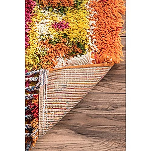 nuLOOM Destiny Medallion Shag Area Rug, 5' 3" x 7' 6", Multi
