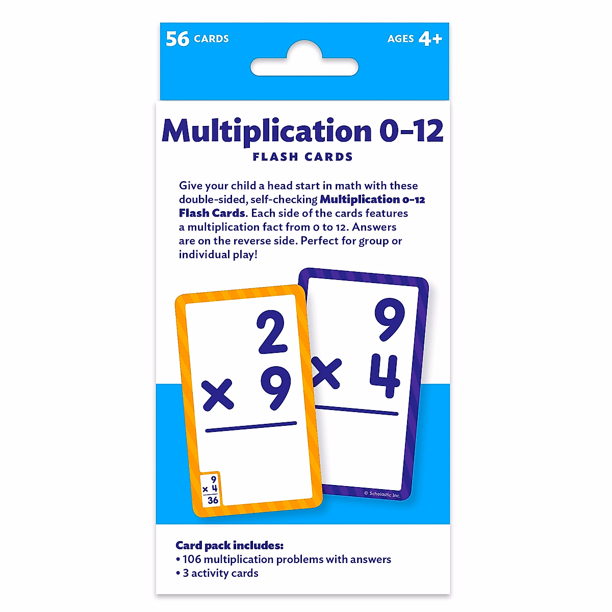 Flash Cards: Multiplication 0 - 12