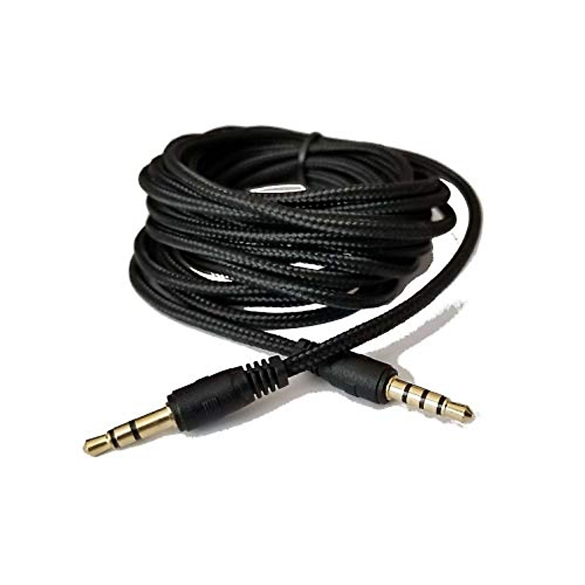 12Ft TRS Male (for Microphone/Recorder) to TRRS Male Smartphone/PC/Tablet Adapter Cable Cord Wire for iPhone Smartphone Movo TAK Star BOYA by MM1 Rode VideoMicro Mic (NOT for Headphones or Speakers)