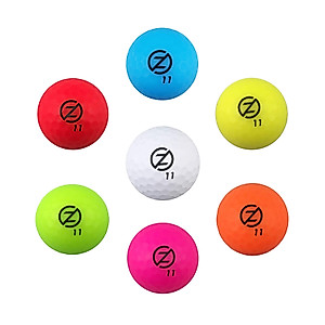 Zero Friction Super Sleeve, 7 Matte Finish Golf Balls Value Pack, Multicolor