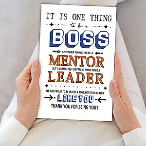 Funny Boss’s Day Card for Boss, Unique Boss Appreciation Card for Him Her, National Bosses Day Gifts for Leader, Best Boss Day Cards Gifts for Mentor, Bosses Day Gift Ideas