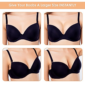 WLLHYF 1 Pairs Triangle Bra Pads Inserts, Breathable Bra Inserts Skin Color Removable Breast Padding Soft and Comfortable Breast Enhancers Bra Pads for Women Girls Bra Any Cup Cover