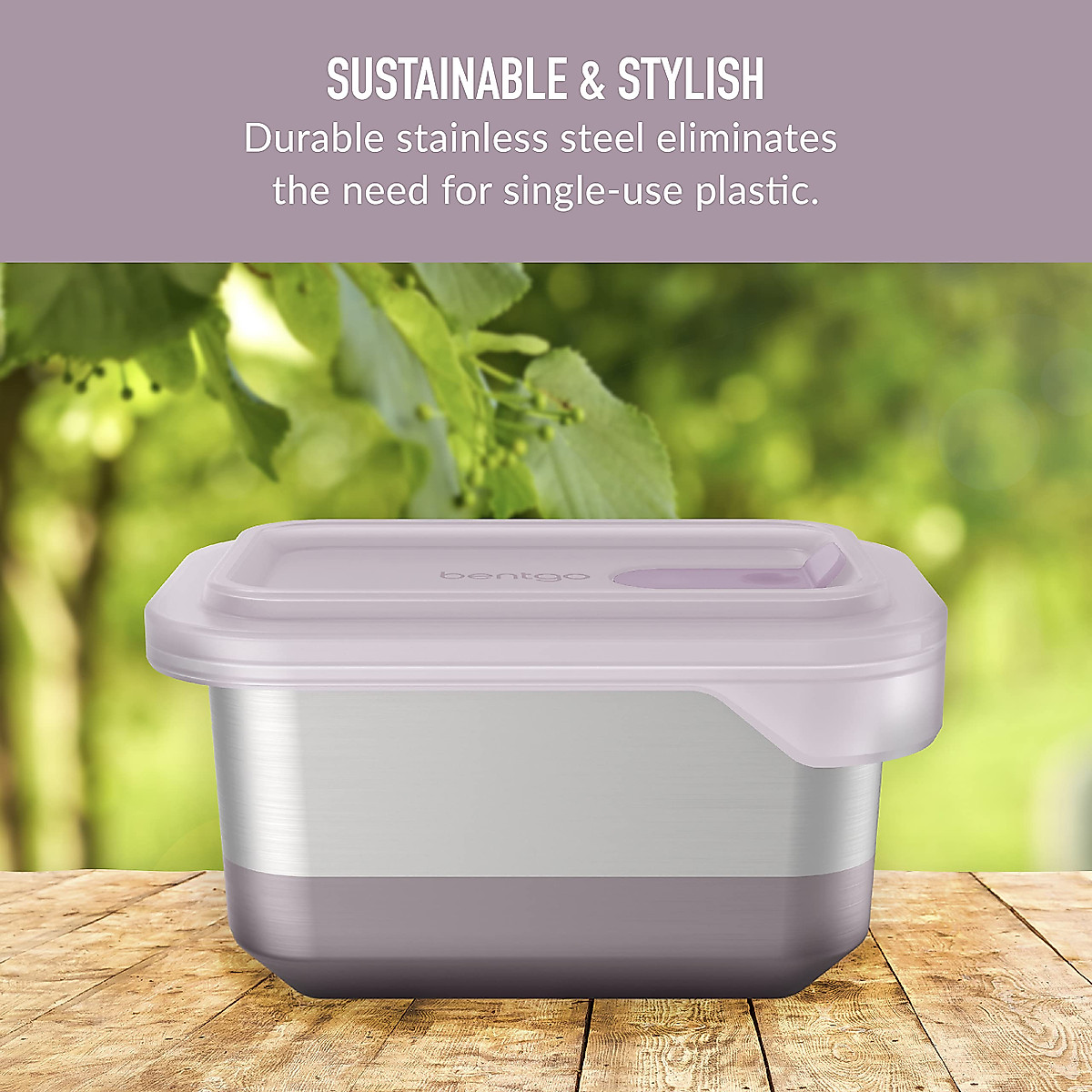 Bentgo® MicroSteel® Heat & Eat Container - Microwave-Safe, Sustainable & Reusable Stainless Steel Food Storage Container with Airtight Lid for Eco-Friendly Meal Prepping (Lunch Size - 3 Cups)