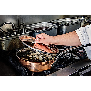 Bourgeat 365018 Copper Lid for Sauce Pan, 14-Ounce