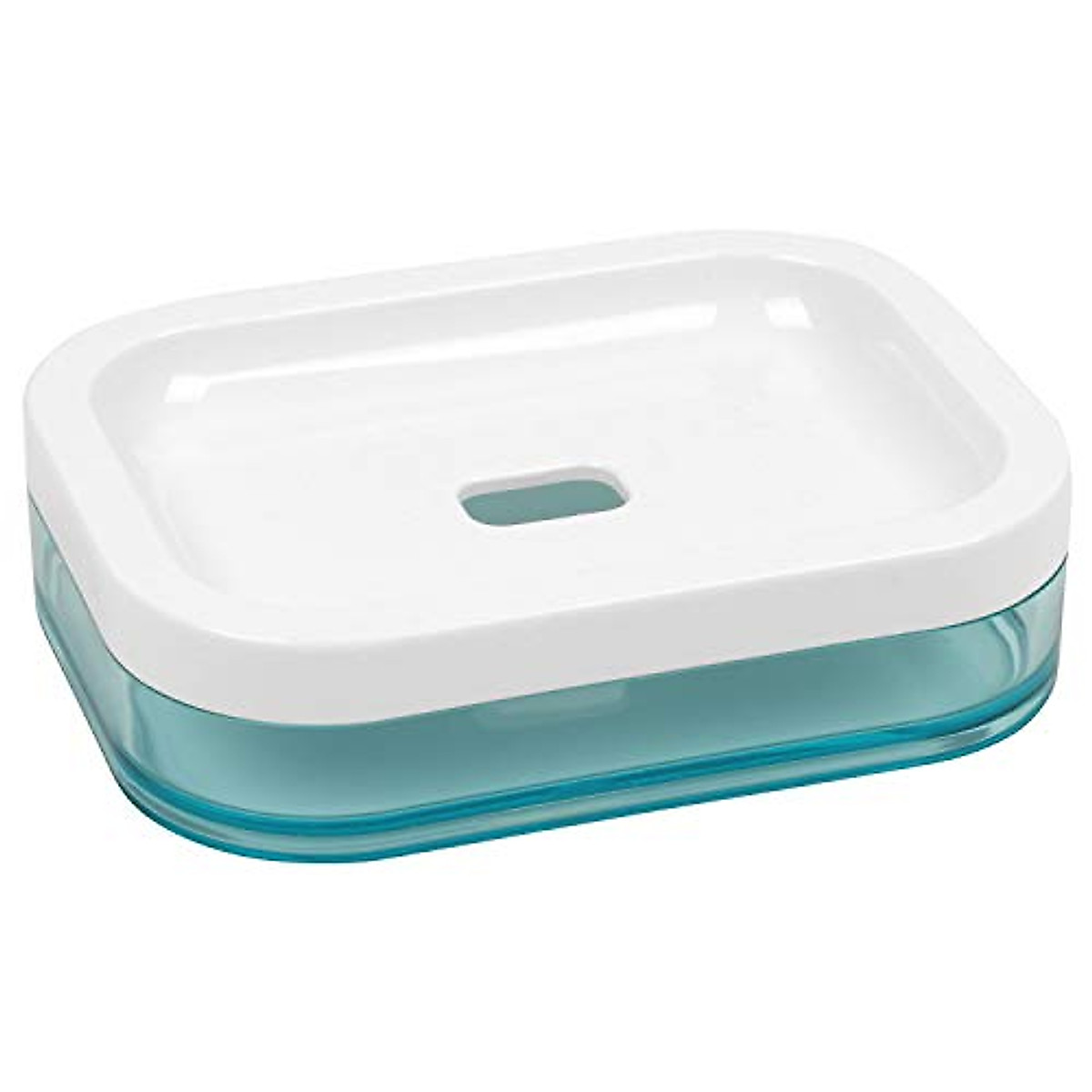 Locco Decor 5 Pieces Acrylic Modern Style Bathroom Vanity Accessory Set with Trash Can-White