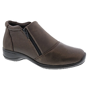 Ros Hommerson Superb Comfort 62036 Women's Casual Boot: Brown/Leather/Napa 12 Medium (B) Zipper