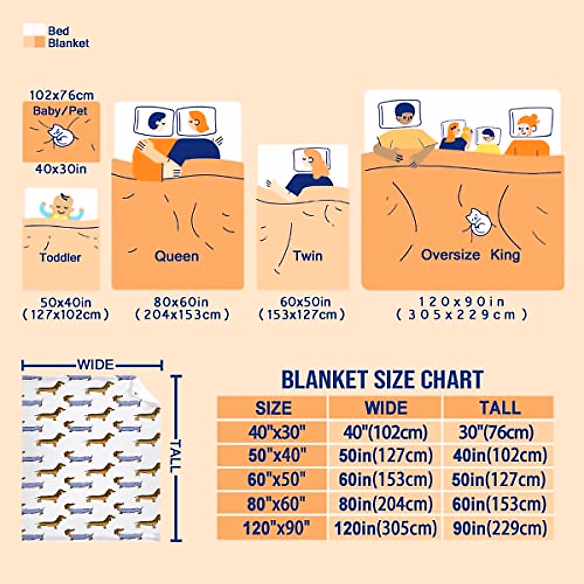 Dachshund Blanket Dog Plush Gifts for Kid Girl Boy Fleece Throw Cute Dachshunds Lightweight Christmas Decor Sheet Soft Flannel Blankets Women Men Bedding for Sofa-40"x30" Extra Small for Toddler Pet