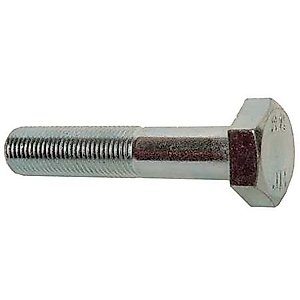 M10-1.00 x 50 mm. Class 8.8 Zinc Plated Hex Head Cap Screw, 25 pk.