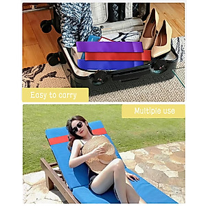 6 Pack Towel Bands for Beach, Towel Chair Clips Option for Beach