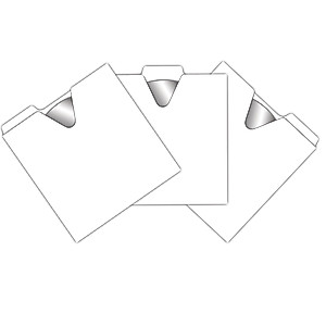 Vaultz CD Sleeves - Pack of 100 Thin CD and DVD Sleeve File Folders for Preservation & Organizing w/Thumb Notch, Perfect for CD Sleeve Storage Boxes - White