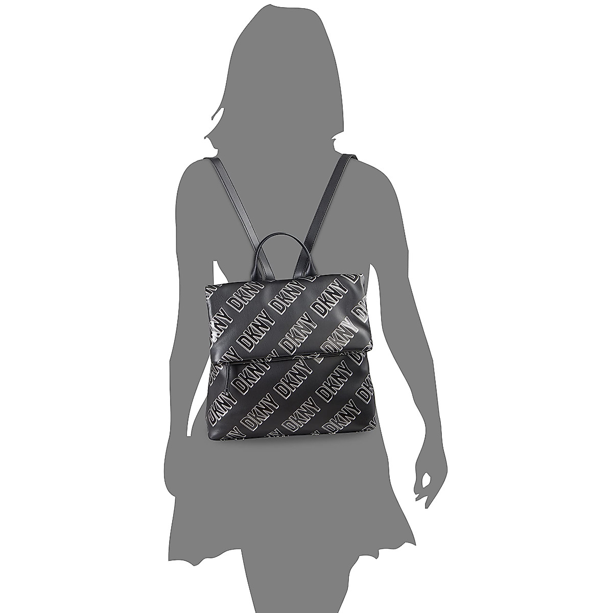 DKNY Tilly Backpack, BLK/WHT