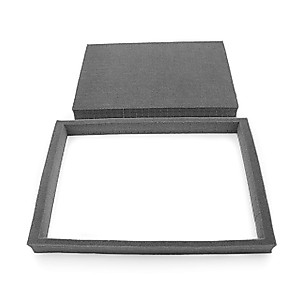 CASEMATIX 3 Pack Gun Case Foam Customizable Insert with Three Pluck Foam Sheets for Gun Cases, Foam Padding, Packing Foam, Tool Foam, Kaizen Foam - 20" x 13.75" x 1.75" Each