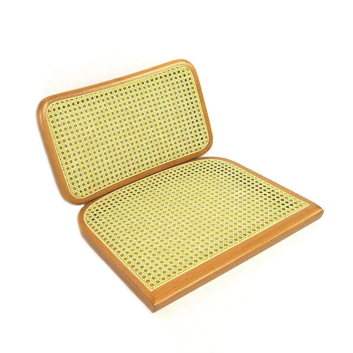 Marcel Breuer Cesca Chair Replacement Cane Seat and Back in Honey Oak - Made in Italy