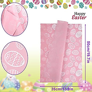 SANNIX 100 Sheets Spring Easter Tissue Paper Pink Green Blue Bulk Gift Wrapping Paper for Easter Gift Wrapping DIY Crafts Birthday Party Spring Decoration 19.7 ×13.8 Inch (10 Patterns)