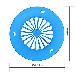 Hemoton 12pcs Barbecue Plates Non- Stick Grill Plate Platic Dinner Plate Hollow- out BBQ Paper Plate Holder BBQ Supplies Blue