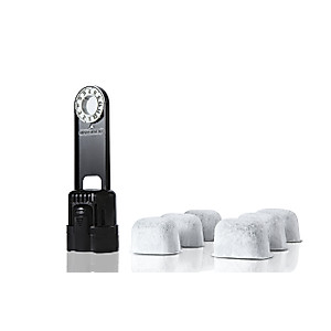 6-pack Replacement Charcoal Water filter Cartridges with Starter Kit Combo for Keurig single brewing system and some models of Breville by Geesta