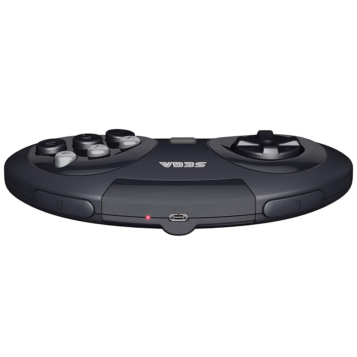 Retro-Bit Sega Genesis 2.4 Ghz Wireless Controller for Sega Genesis Original/Mini, Switch, PC, Mac - Includes Controller, 2 Receivers & Storage Case (Black)