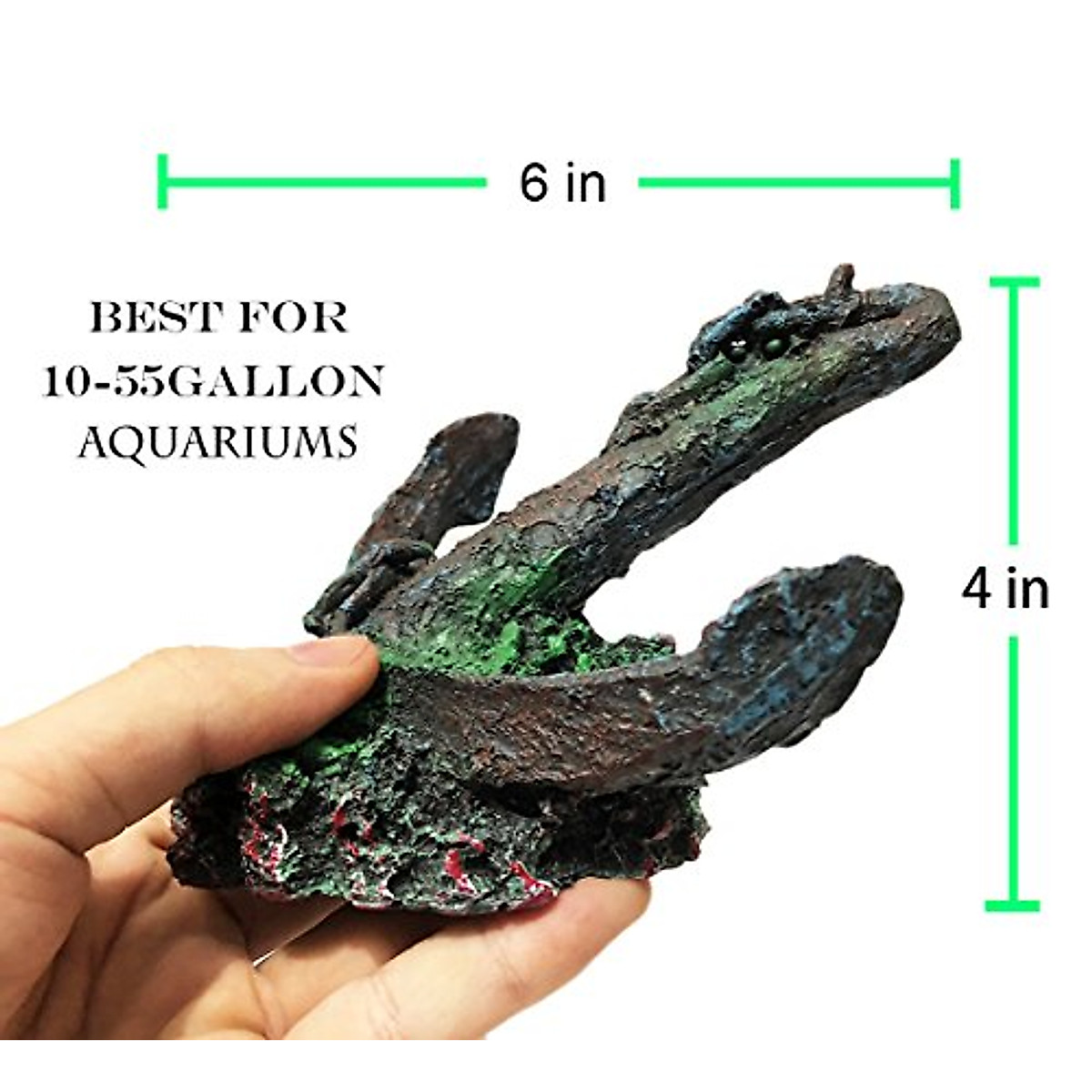 SLOCME Aquarium Ornaments Resin Anchor Decorations - Fish Tank Supplies Accessories, Eco-Friendly Non-Toxic Aquarium Decor