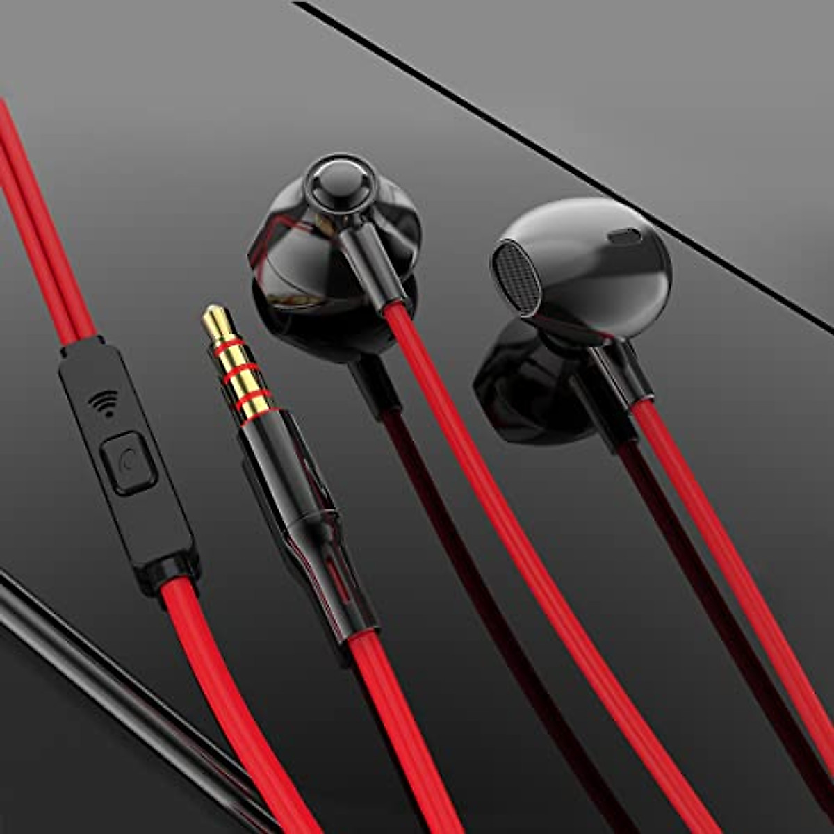 YENIE Wired Earbuds 4Pack in-Ear Headphones,with Heavy Bass Microphone,High Definition Quality Earphones for Android, iPhone, iPad, Laptops, MP3 and Most 3.5mm Interface.
