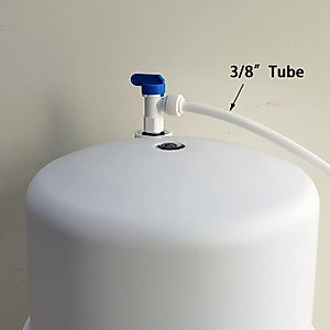 Malida Tank Ball Valve 1/4" FPT by 1/4" ,3/8" OD Tubing quick connector for RO Water Reverse Osmosis Filter system set of 4