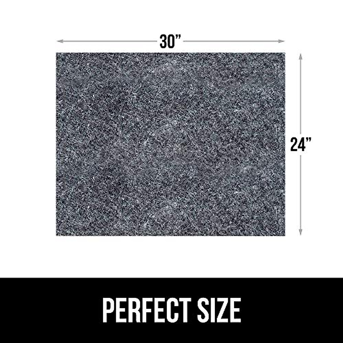 Gorilla Grip Quick Dry Waterproof Under Sink Mat Liner, Slip Resistant, Non-Adhesive, Absorbent Mats for Below Sinks, Durable Shelf Liners to Protect Cabinets, Machine Washable, 24x30, Charcoal