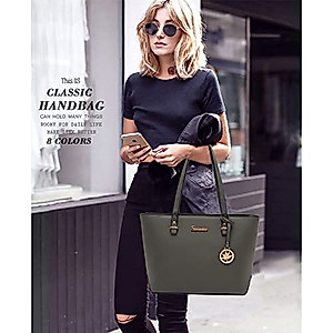 Large Purse Handbag Women Fashion Tote Bag Shoulder Bag Top Handle Satchel Wallet Set 3pcs