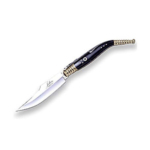 Joker Classic Collector's Pocket Folding Knife NF12 La Joyita, Limited Series, Blade 5.31 inches, Buffalo Horn Handle, Sheath Included, Fishing Tool, Hunting, Camping and Hiking