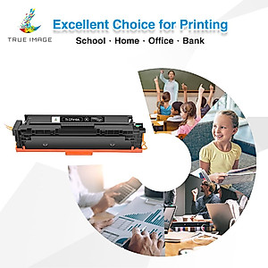 TRUE IMAGE Compatible CF410A Toner Cartridge Replacement for HP 410A CF410A CF410X 410X 410 Color Pro MFP M477fnw M477fdw M477fdn M452nw M452dw M452dn M477 M452 Printer Ink (Black, 1-Pack)