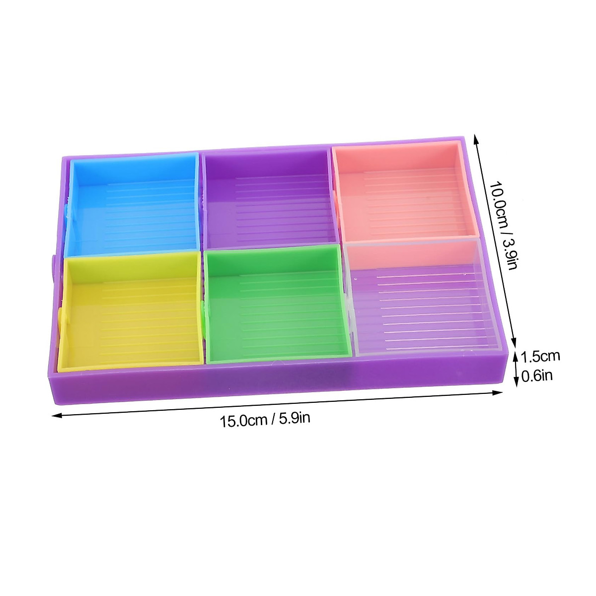 SHINEOFI 1 Set Diamond Drawing Tray Bead Holder Tray Jewelry Funnel Mix Picture Dot Beads Rhinestone Bead Container Crafts Rhinestone Tray Organizer Plastic Diamond Sorting Tray