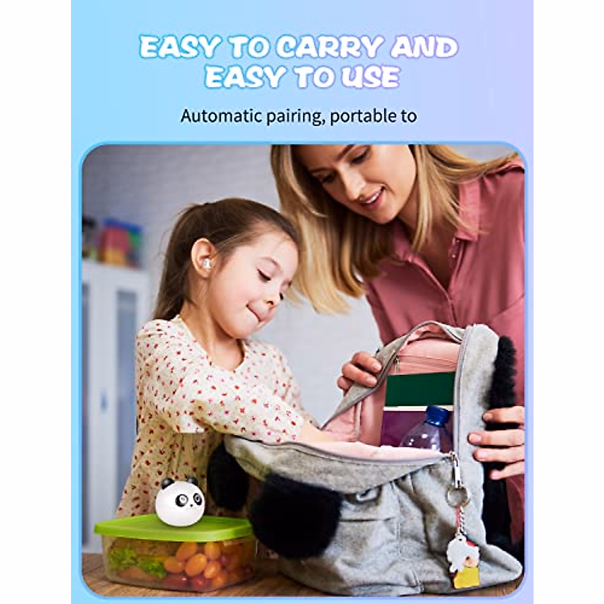 Tikgram Kid Earbuds Wireless,with Personalized Cartoon Charging Box,IPX5Waterproof Noise Cancelling Earbud,36H Playtime,Smart Touch Bluetooth 5.0 Stereo Sound, for Android/iOS Wireless Earbuds