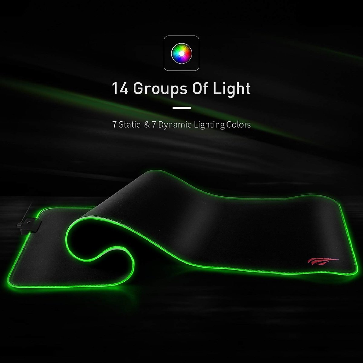 Havit Mechanical Keyboard and Mouse Combo RGB Gaming 104 Keys Blue Switches Wired USB Keyboards with Detachable Wrist Rest, Programmable Mouse, RGB Large Gaming Mouse Pad for PC Gamer Computer Desktop