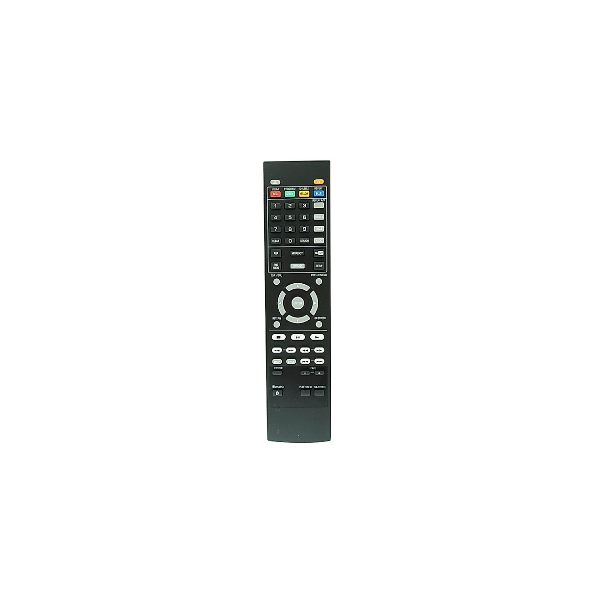 HCDZ Replacement Remote Control for Yamaha BDP127 ZQ021300 BD-A1060 BD-A1020 BDP126 ZQ021300 BD-A1040 Blu-ray BD DVD Disc Player