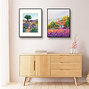 Golden State Art, 16x20 Black Picture Frame Displays Photo 11x14 with Mat or 16 x 20 Without Mat for Wall Mounting, Classic Satin Aluminum Frames with Real Glass (Pack of 1)