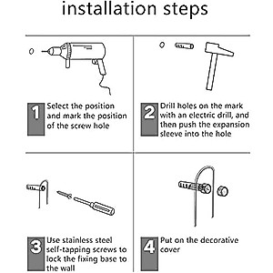 Senhill 3-Tier Towel Bar Wall Mounted Bath Towel Rack Towel Storage Shelf for Bathroom 24-Inch Towel Holder Towel Rail Towel Hanger