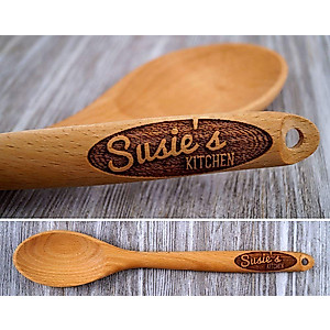 Personalized Wooden Spoon, Engraved Wooden Spoon, Personalized Spoon, Wooden Spoon, Gift for Her, Baking Gift, Cooking Gift, Engraved Spoon, Custom Spoon, Personalized Spoon