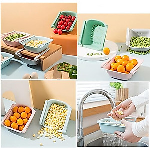 Rectangular Lazy Susan for Refrigerator，3 Pack Kitchen/Fridge Organizers and Storage for Cabinet, Table, Pantry, Kitchen, Countertop（16.5 * 15.5 * 6.5cm） (Pink)