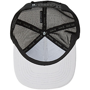 Hurley Mens Caps - Flat Brim Snapback Baseball Cap Standard Trucker Hats for Men, Size One Size, Wolf Grey