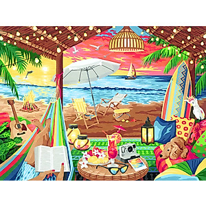 Ravensburger CreArt Cozy Cabana Paint by Numbers Kit for Adults - Painting Arts and Crafts for Ages 14 and Up