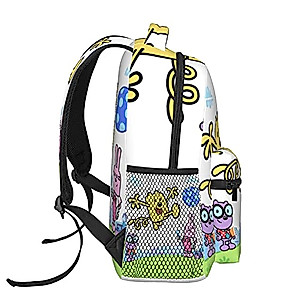 KOVOS Wow! Wow! Anime Wubbzy! Laptop Bag Cartoon Backpack Casual Travel Backpacks Daypack For Men Women