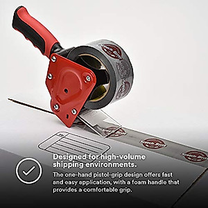 Scotch Box Sealing Tape Dispenser HR83, Portable, Hand-Held, High-Impact Plastic, 3 in