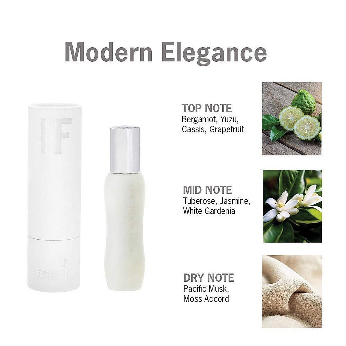 APOTHIA - IF Roll-On Oil | Modern White Floral & Citrus | Award Winning Fragrance with Premium Ingredients | Long Lasting Perfume | 0.3 oz | 9 ml | Convenient Travel Size