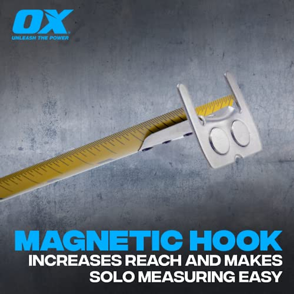 OX Tools OX-P029425 Pro Stainless Steel 25-Foot Tape Measure with Magnetic Hook, Heavy Duty Case & Easily Visible Measure Marks
