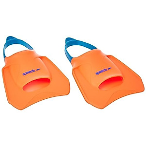 Speedo Unisex's Biofuse Fitness Fin, Fluro Tangerine/Pool Blue/Blue Flame, S