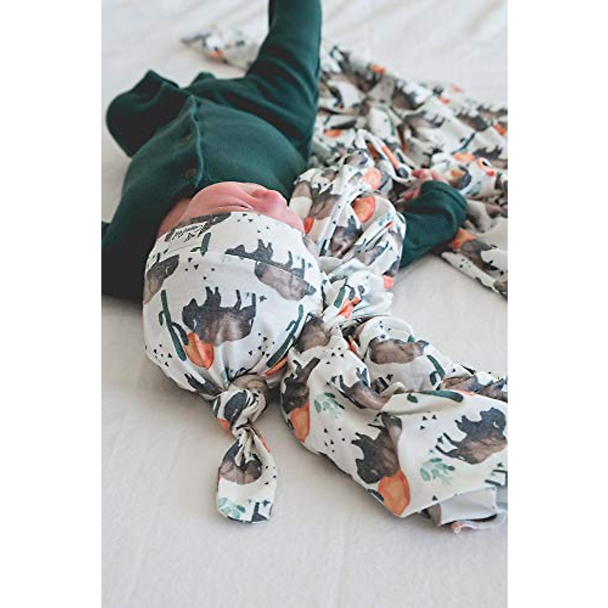 Copper Pearl Large Premium Knit Baby Swaddle Receiving Blanket Bison