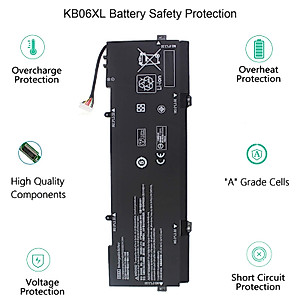 KB06XL Laptop Battery Compatible with HP Spectre X360 15-BL002XX 15-BL000NA 15-BL030NG Z6L01EA Z6K99EA Series BL000NA BL000NL BL001NX BL012DX BL101NG KBO6XL TPN-Q179 902401-2C1 902499-855 HSTNN-DB7R